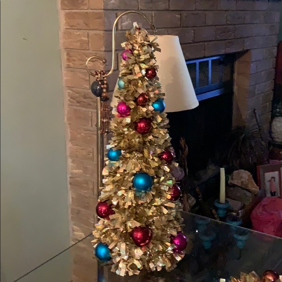 Pier 1 | Holiday | Pier One Tree And Matching Wreath Goldturquoise ...